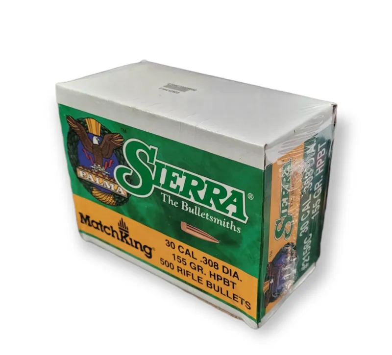 Sierra Bullets .308 x 155gr HPBT Match Palma 500ct 2156C