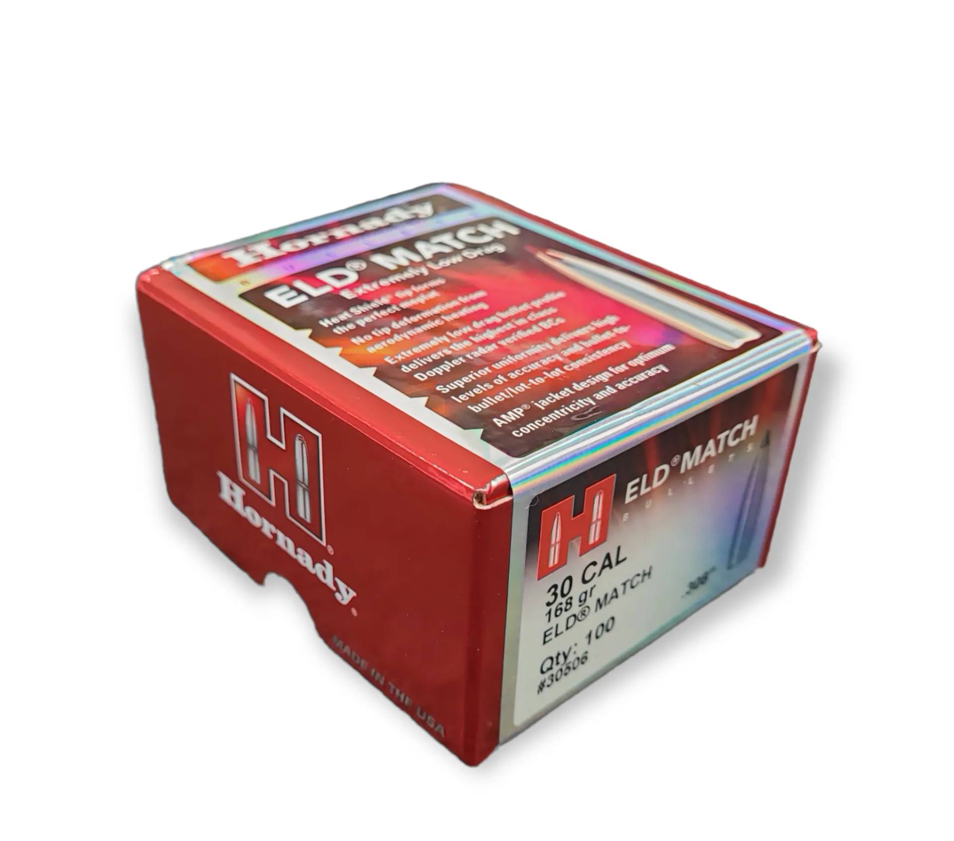 Hornady .30 x 168 Grain ELD-M 100ct 30506